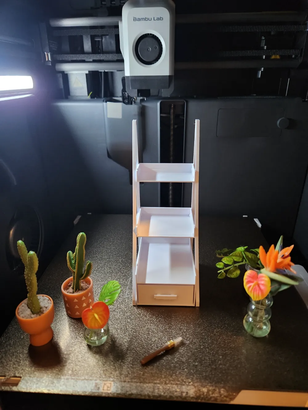 Miniature 3 tier shelf with drawer for dollshouses by DiddlyBuilds MakerWorld: Download Free 3D ...