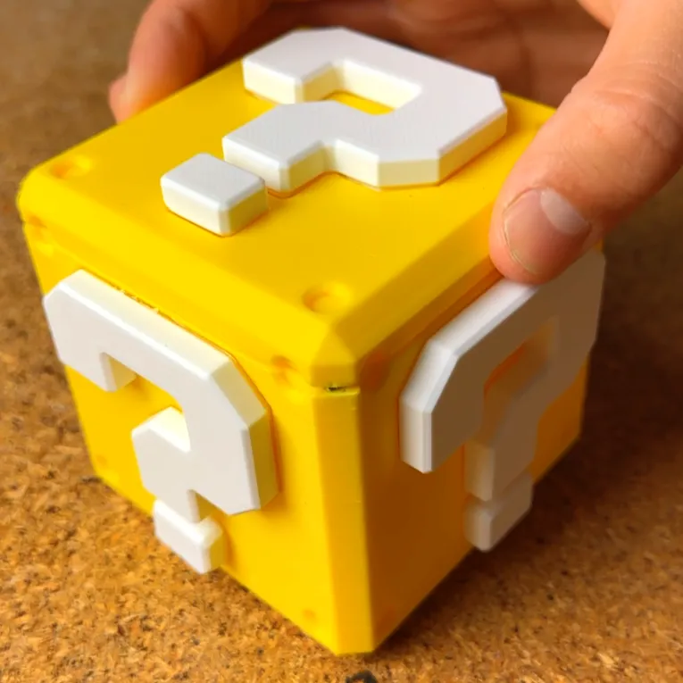 Mario Block Box with Magnetic Lid by Forma - MakerWorld