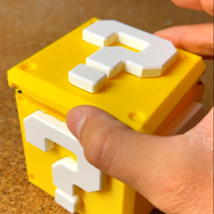 Mario Block Box with Magnetic Lid by JuanTheMaker MakerWorld: Download ...