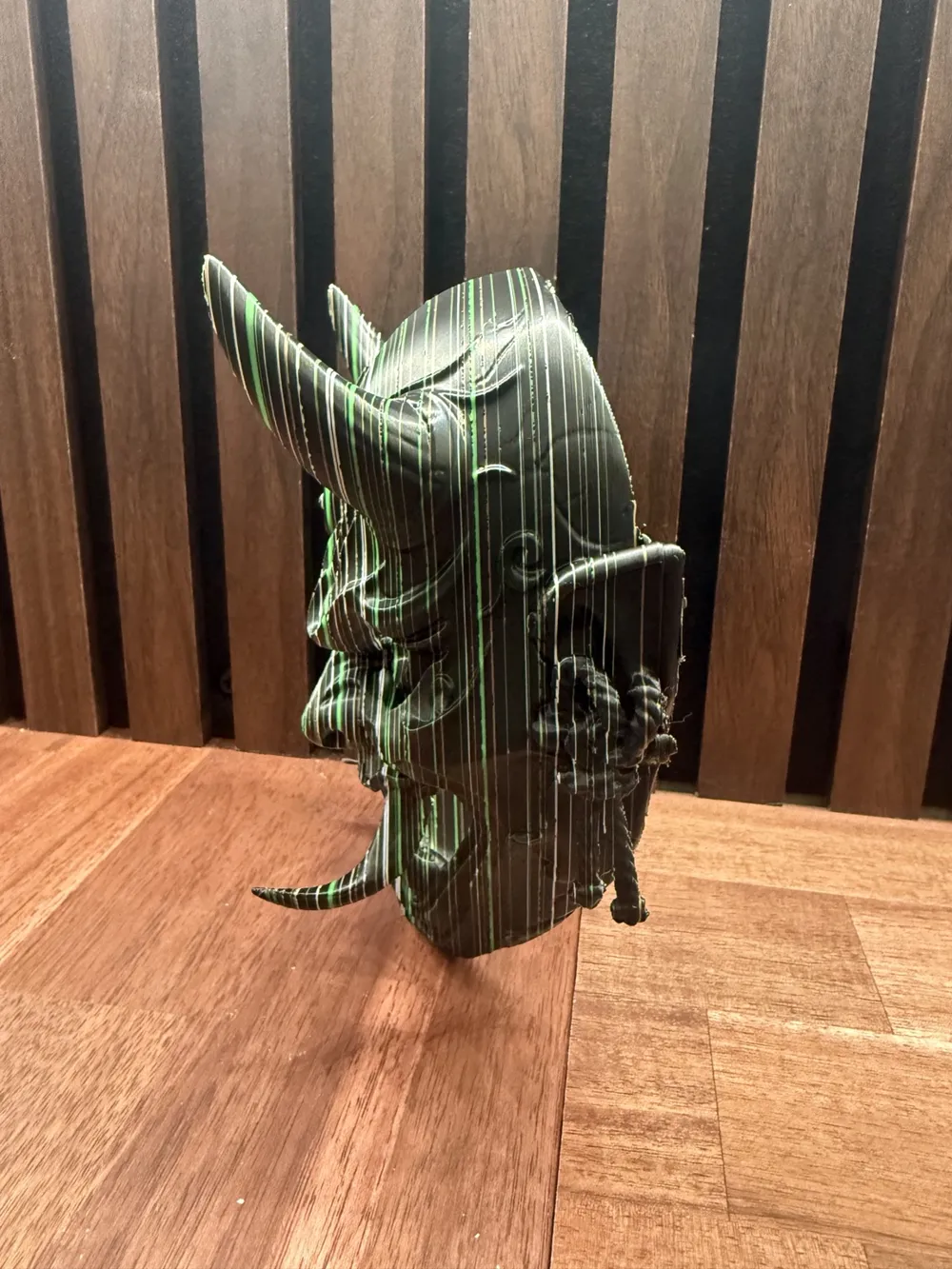 Oni Mask Layered Coloring For Minimal Waste - Free 3D Print Model ...