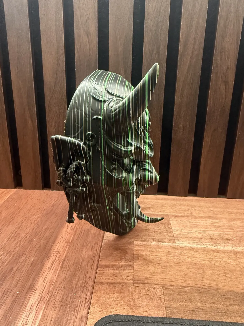 Oni Mask Layered Coloring For Minimal Waste - Free 3D Print Model ...