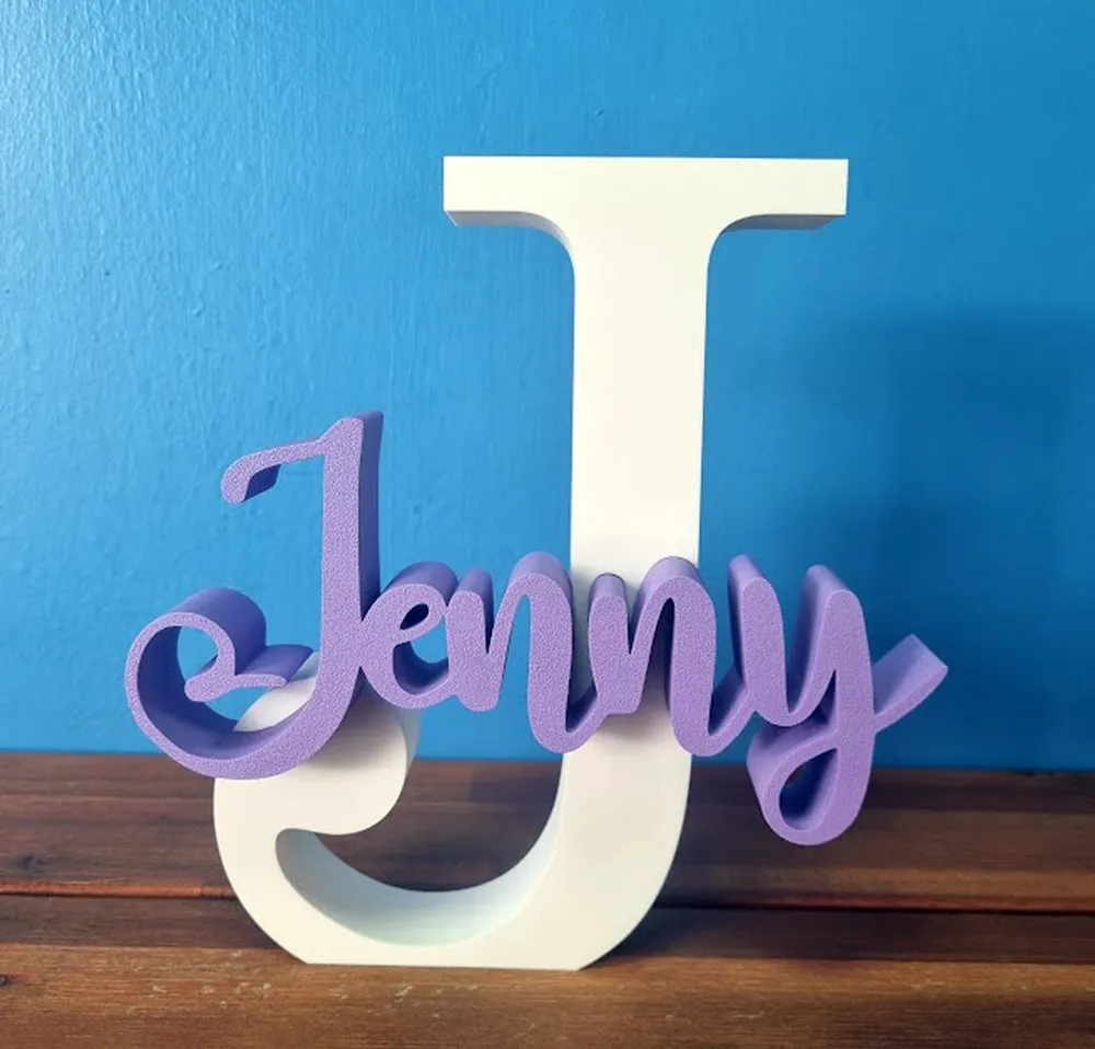3D Letter – Personalized Name & Initial - Free 3D Print Model - MakerWorld