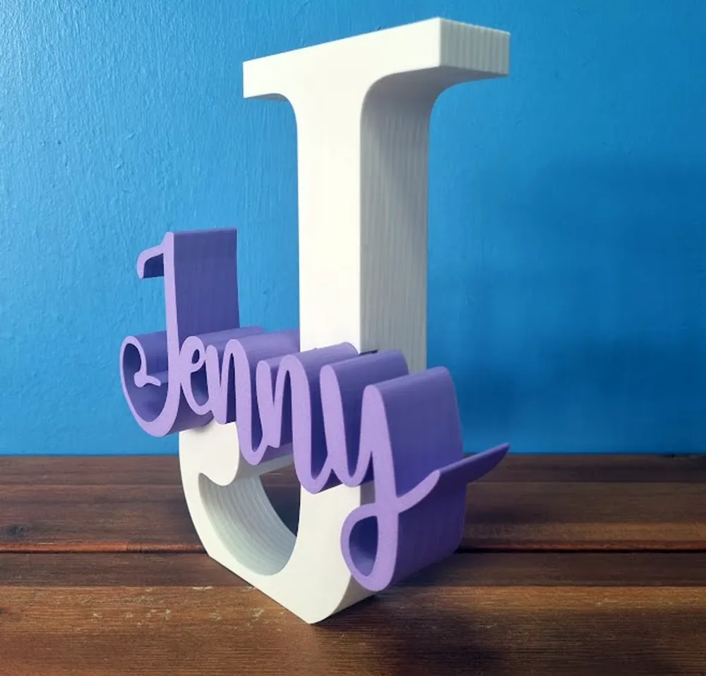 3D Letter – Personalized Name & Initial - Free 3D Print Model - MakerWorld