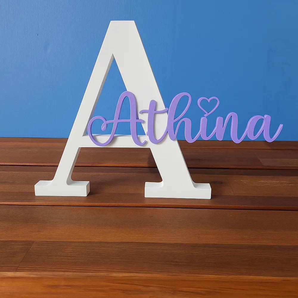 3D Letter – Personalized Name & Initial - Free 3D Print Model - MakerWorld
