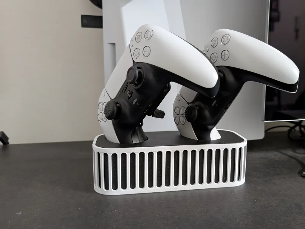 Dualshock 5 double stand by Bumblebee MakerWorld: Download Free 3D Models