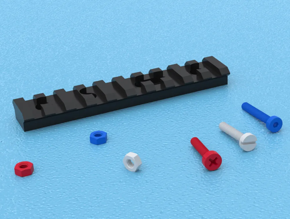 STL Hardware Parts - Picatinny Rail & M4 Nut Bolts by STL Hardware ...