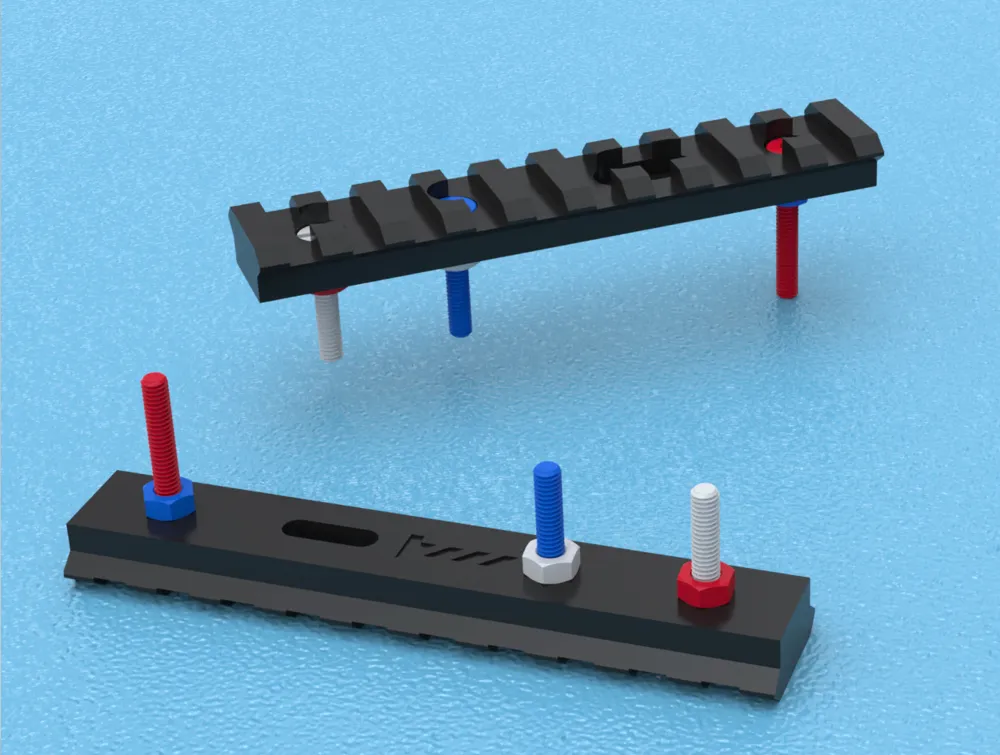 STL Hardware Parts - Picatinny Rail & M4 Nut Bolts by STL Hardware ...