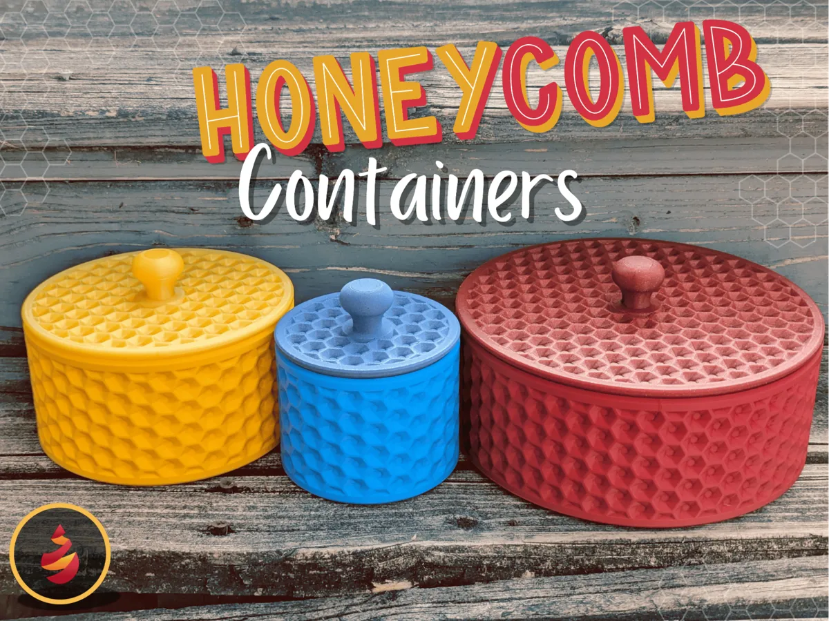 Honeycomb Containers - Free 3D Print Model - MakerWorld