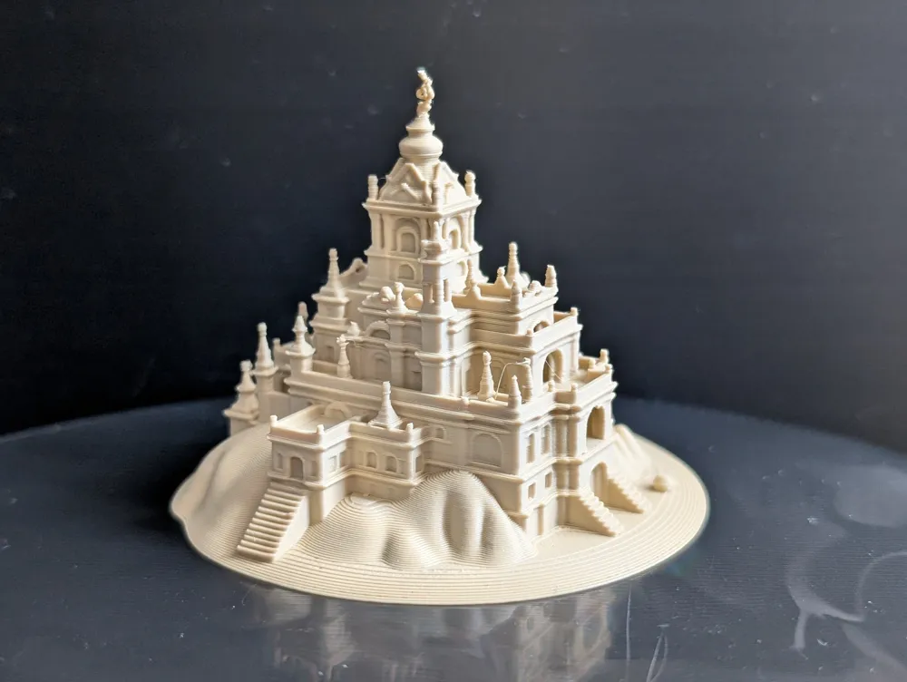 Ancient Hilltop Citadel Miniature 025 by Wizualizer MakerWorld ...