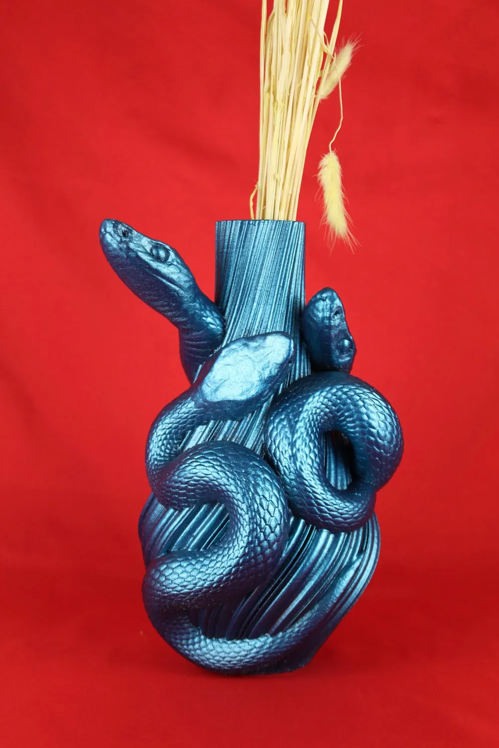 Triple Snakes vase for dried flowers by Supportless-mini MakerWorld ...