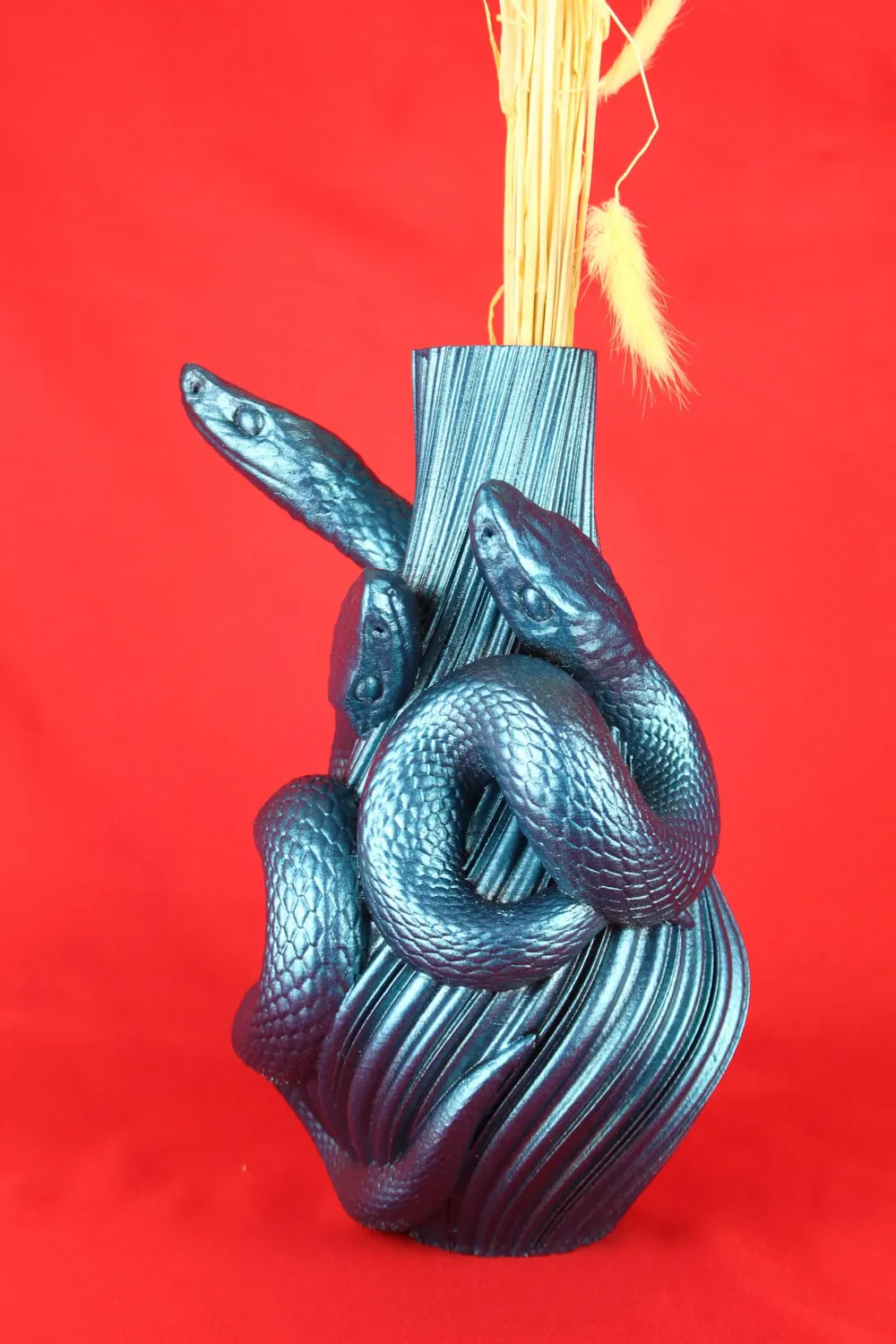 Triple Snakes vase for dried flowers by Supportless-mini MakerWorld ...