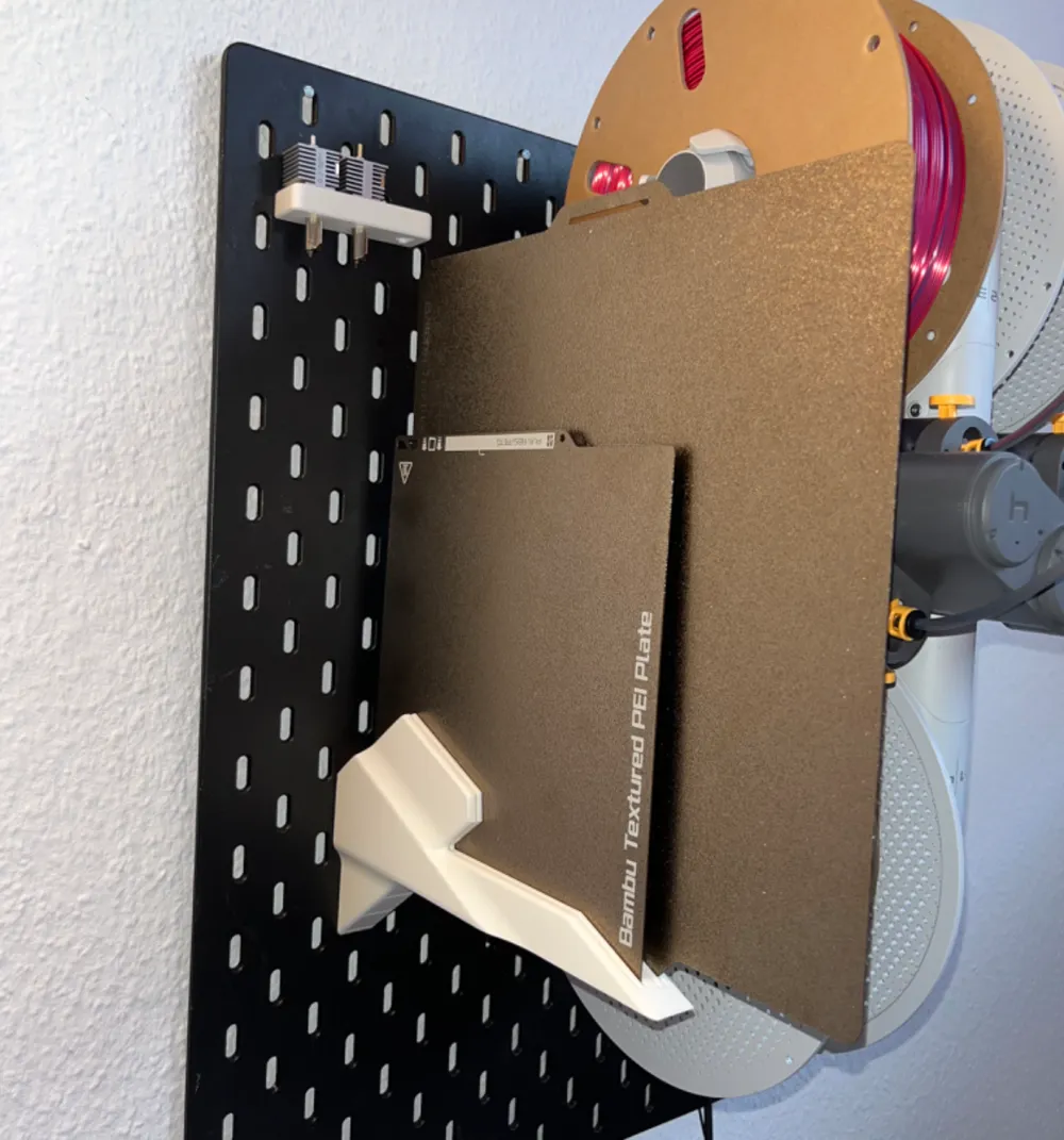 A1 / A1 Mini Plate Holder SKADIS by PeiserDesign - MakerWorld