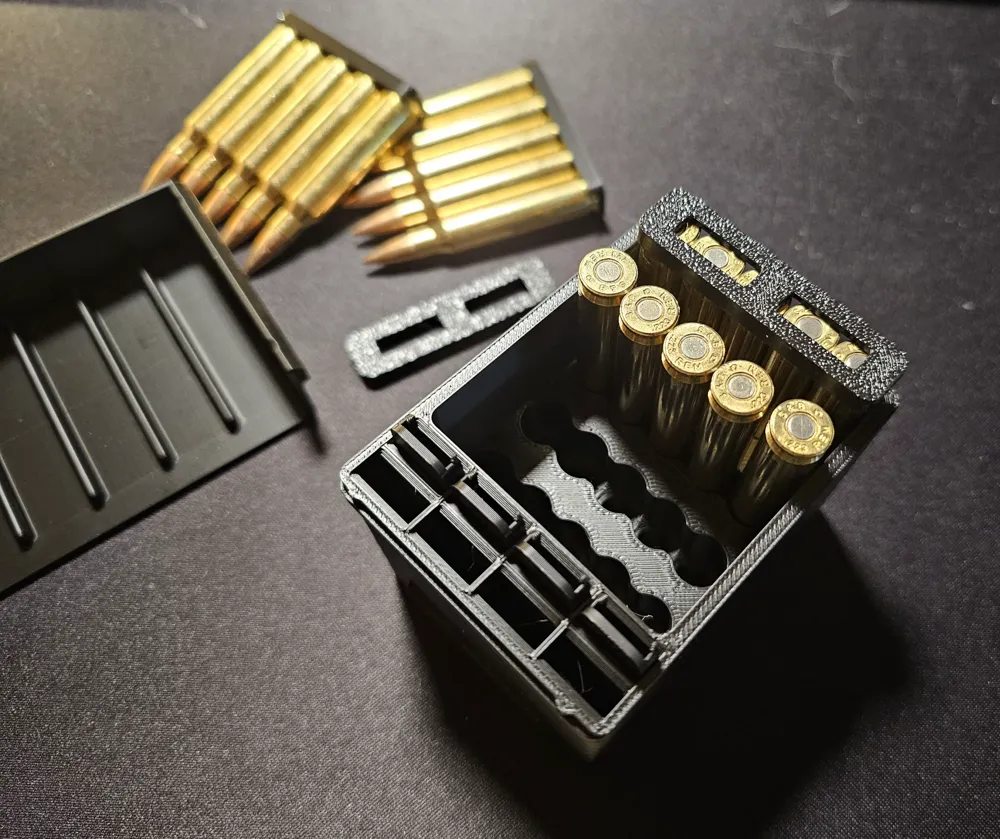 AR-15 20pcs/25pcs ammo box for speedloader - Free 3D Print Model ...