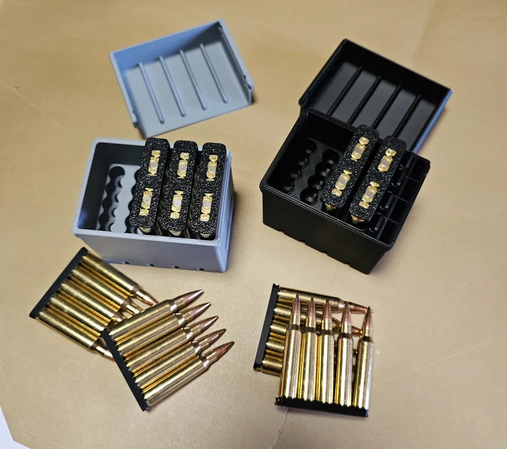 AR-15 20pcs/25pcs ammo box for speedloader by darioosz MakerWorld ...