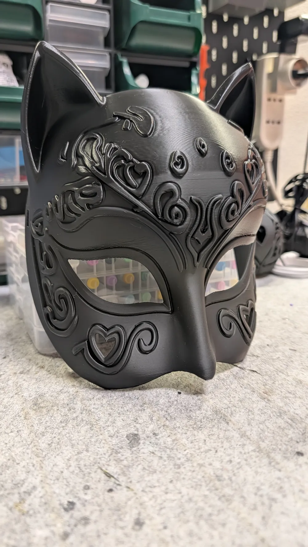 Valentine’s Cat Mask - Free 3D Print Model - MakerWorld