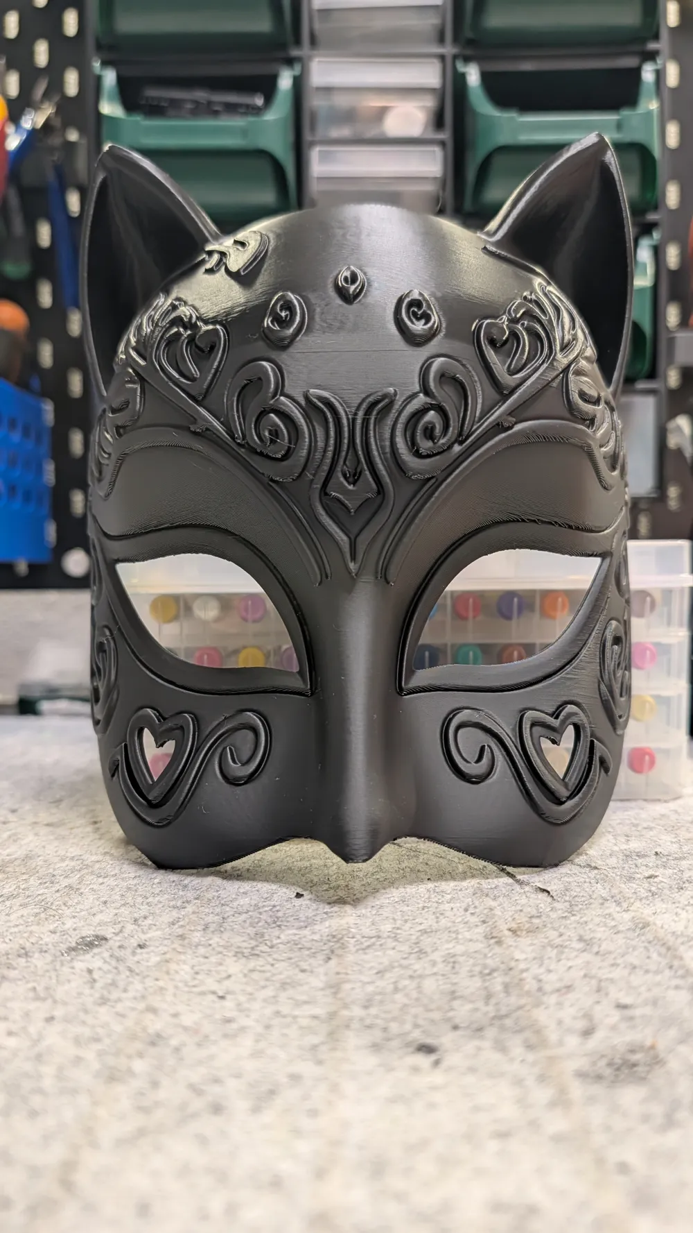 Valentine’s Cat Mask - Free 3D Print Model - MakerWorld