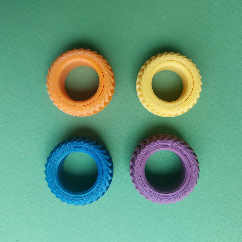 Textured fidget ring by munu MakerWorld: Download Free 3D Models