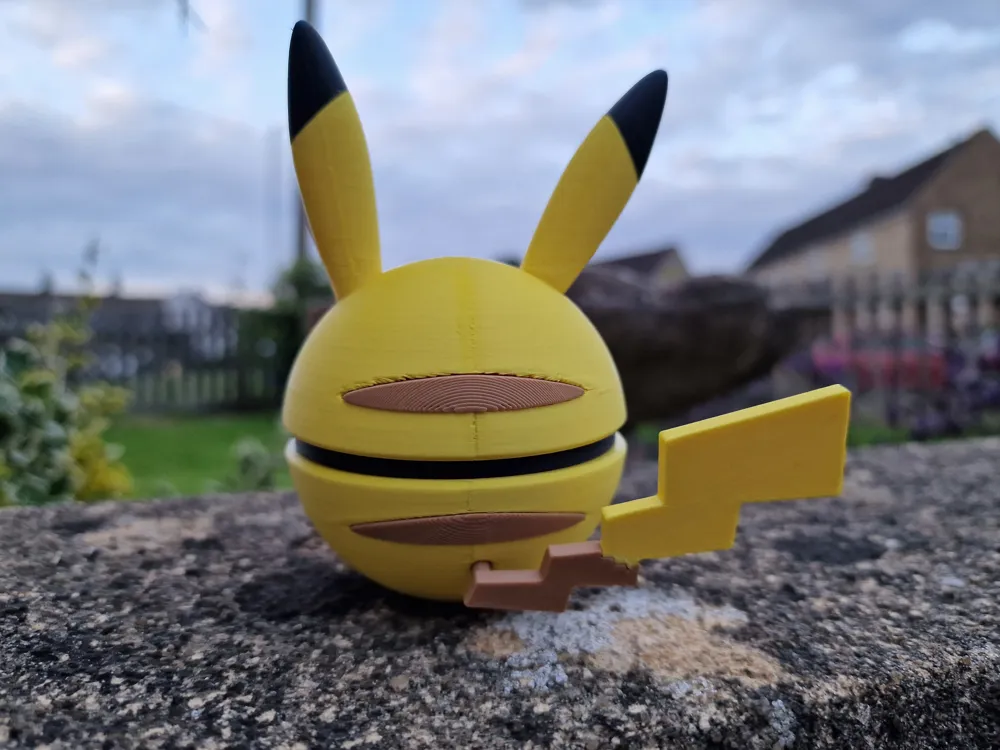 Pikachu Pokeball - Free 3D Print Model - MakerWorld
