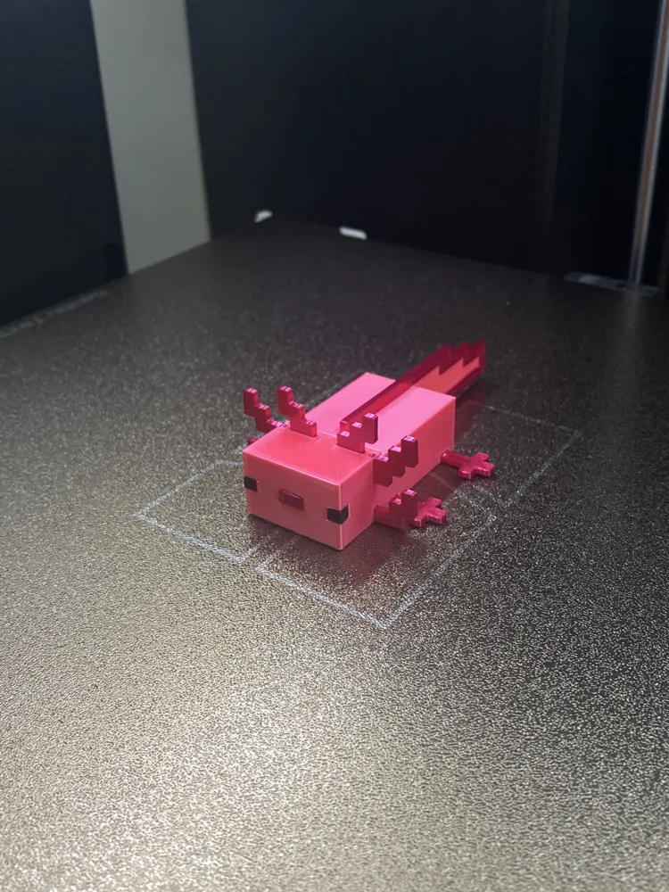 Minecraft Axolotl - Free 3D Print Model - MakerWorld