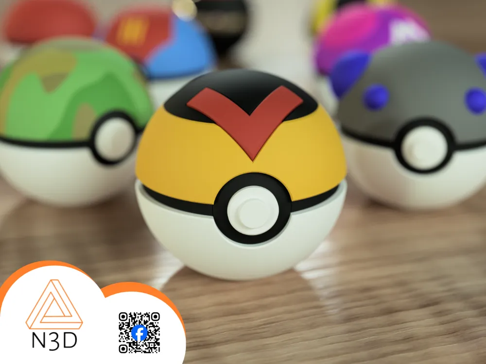Level Ball - Pokemon Pokeball Collection by N3D - MakerWorld