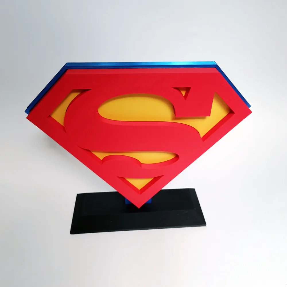 LOGO 3D SUPERMAN by Mes impressions 3D MakerWorld: Download Free 3D Models