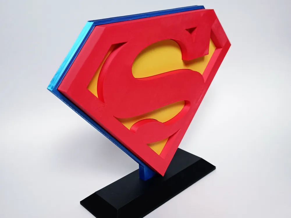 LOGO 3D SUPERMAN by Mes impressions 3D MakerWorld: Download Free 3D Models