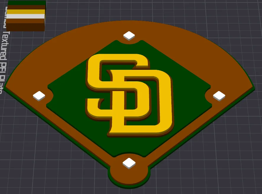 San Diego Padres Stadium Logo Plaque by EKardiacG MakerWorld: Download ...