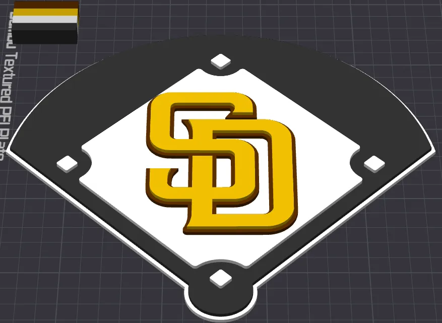 San Diego Padres Stadium Logo Plaque by EKardiacG MakerWorld: Download ...