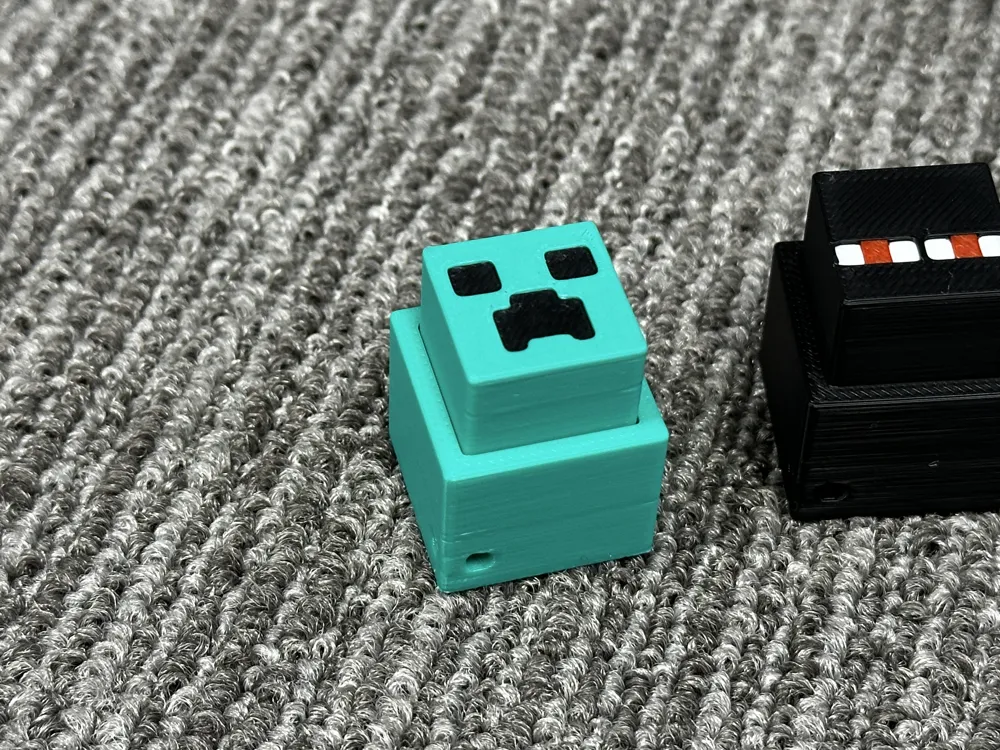 Minecraft Creeper Fidget Clicker - Free 3D Print Model - MakerWorld