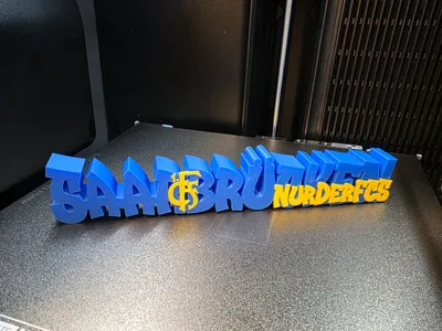 FC Saarbrücken Urban Lettering - Free 3D Print Model - MakerWorld