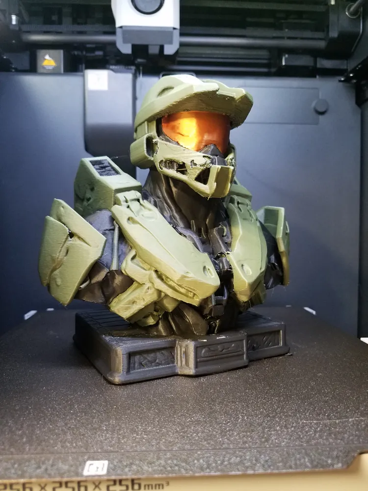Master Chief Bust | AMS and NON AMS Version - Free 3D Print Model ...