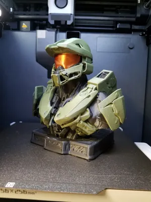 Busto de Master Chief | Versión con y sin AMS por 3D Odyssey MakerWorld ...