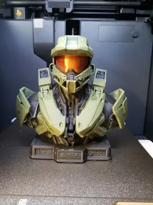Busto de Master Chief | Versión con y sin AMS por 3D Odyssey MakerWorld ...