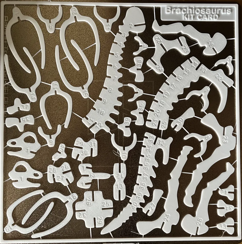 Brachiosaurus Dinosaur Kit Card - Free 3D Print Model - MakerWorld