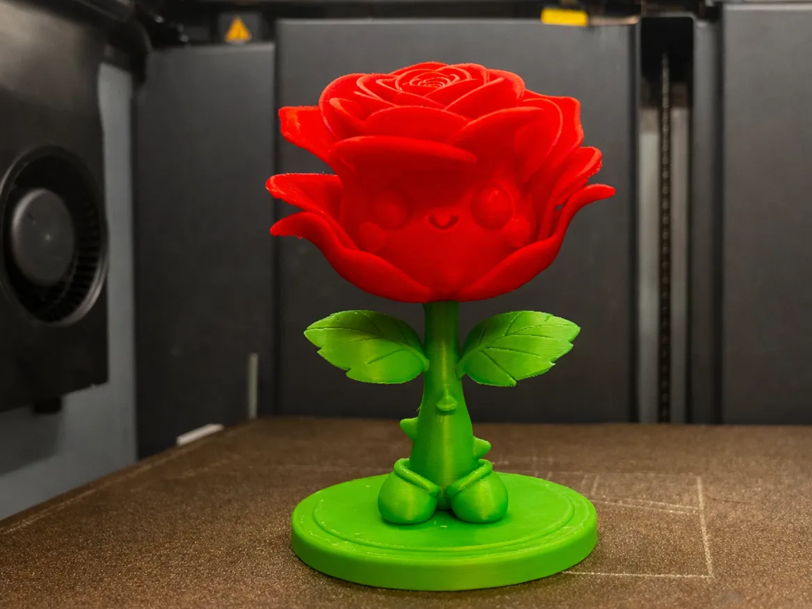 Cute Rose Figurine – Easy 3D Print Decoration - Free 3D Print Model ...