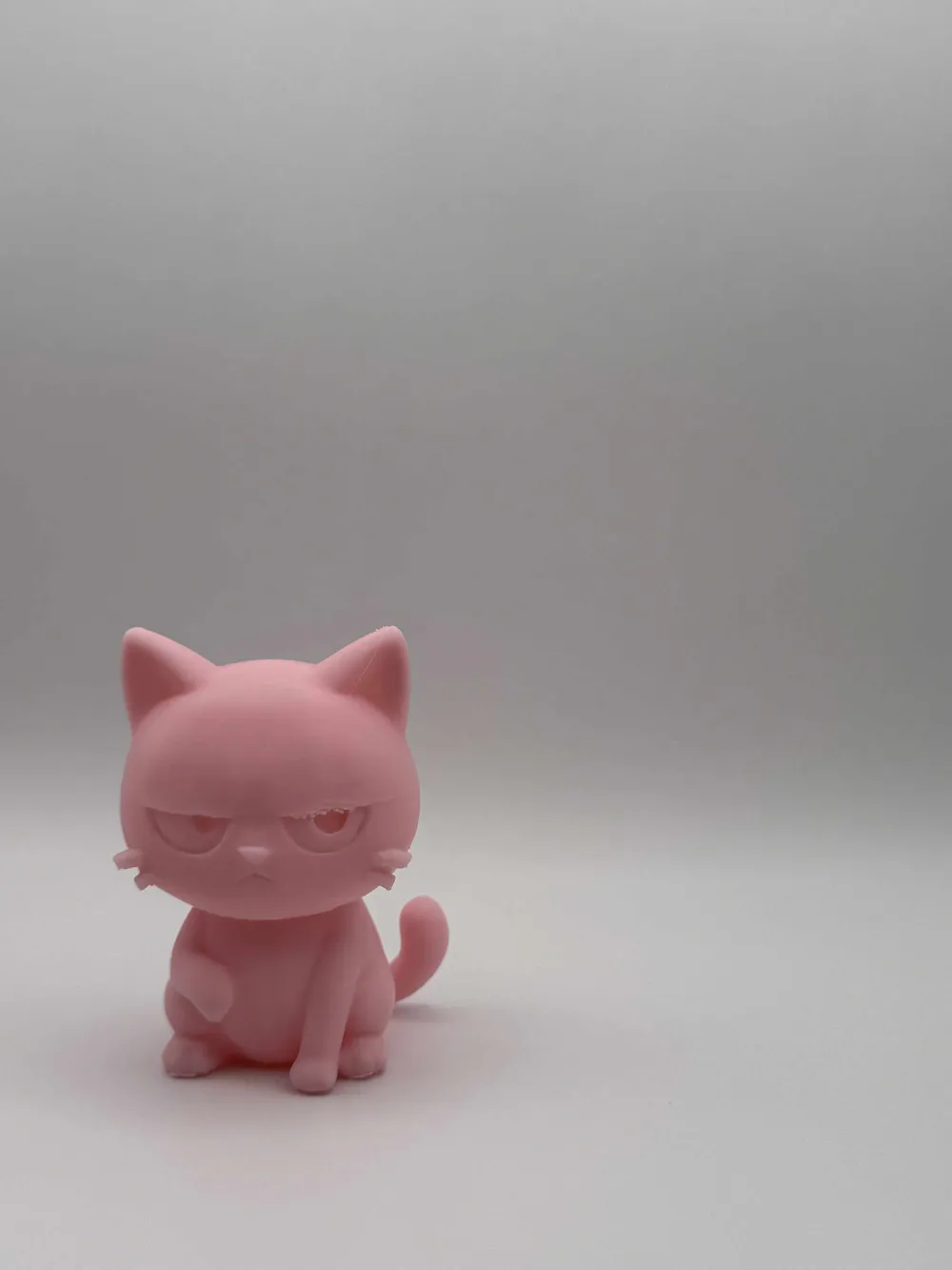 Nonchalant Cat – chibi grumpy kitty - Free 3D Print Model - MakerWorld