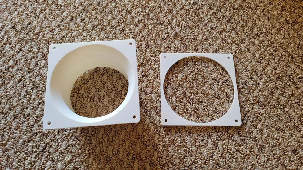 Backing plate for "120mm Fan to 4 Inch Duct" by ScottE - MakerWorld