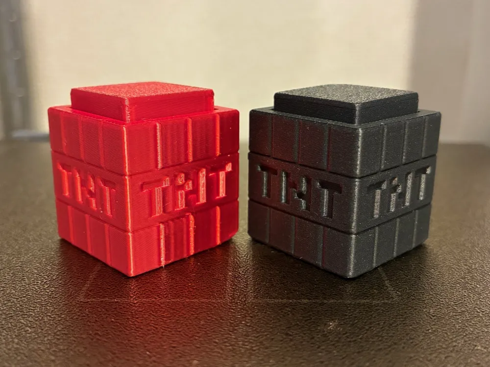 Minecraft TNT Clicker (Single Color) - Free 3D Print Model - MakerWorld