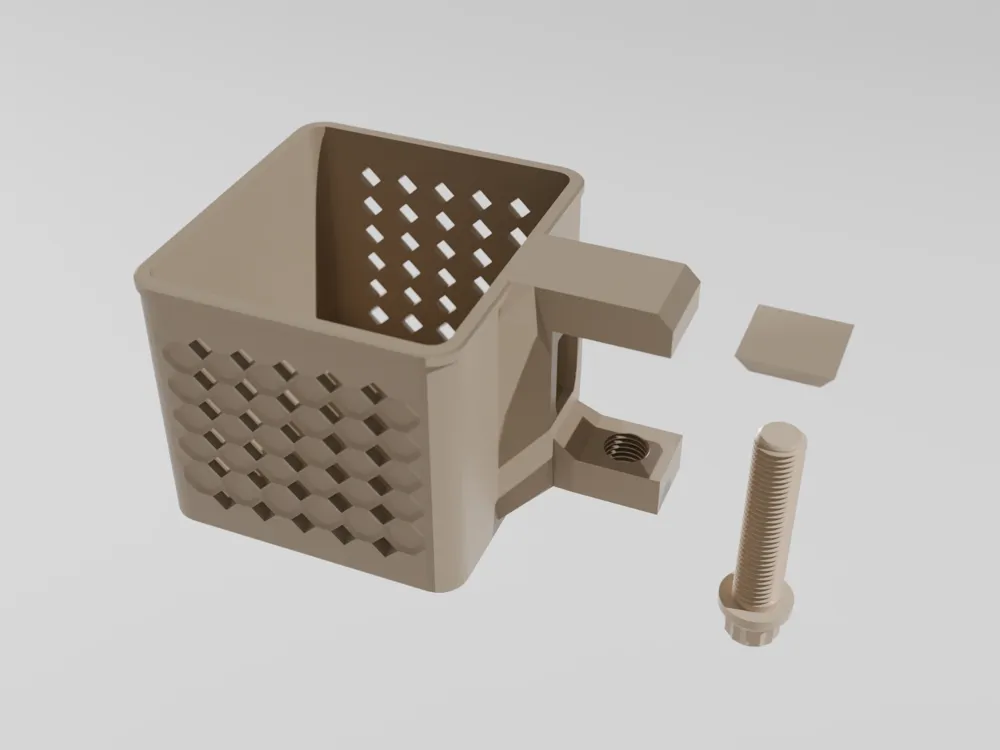 Desk Basket / Clamp Bin table bin - Free 3D Print Model - MakerWorld