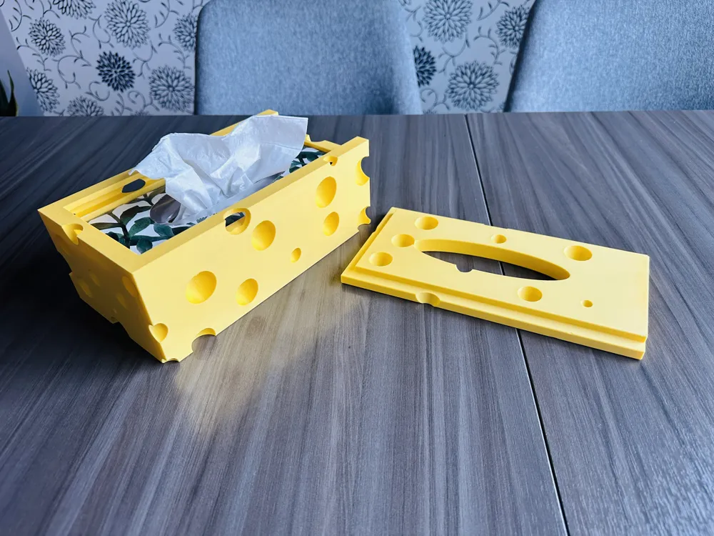 Cheese Tissue Box by Maker G MakerWorld: Download Free 3D Models