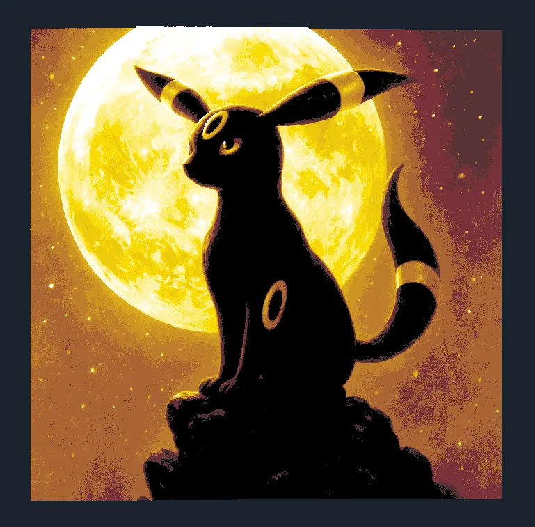Umbreon - Pokemon - Hueforge - Free 3D Print Model - MakerWorld