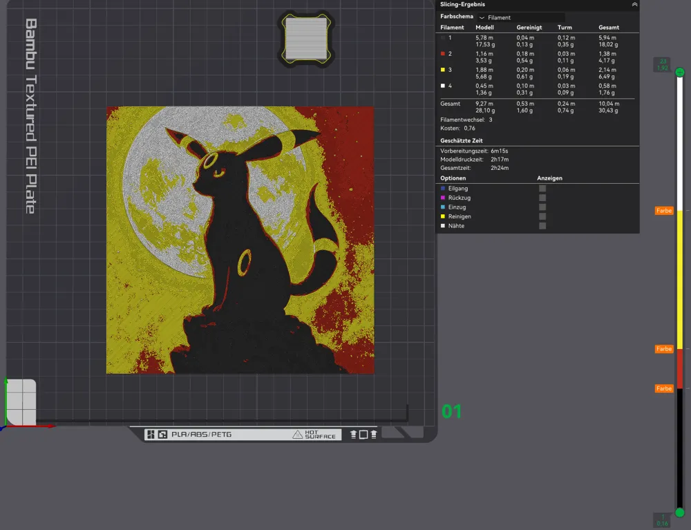 Umbreon - Pokemon - Hueforge - Free 3D Print Model - MakerWorld