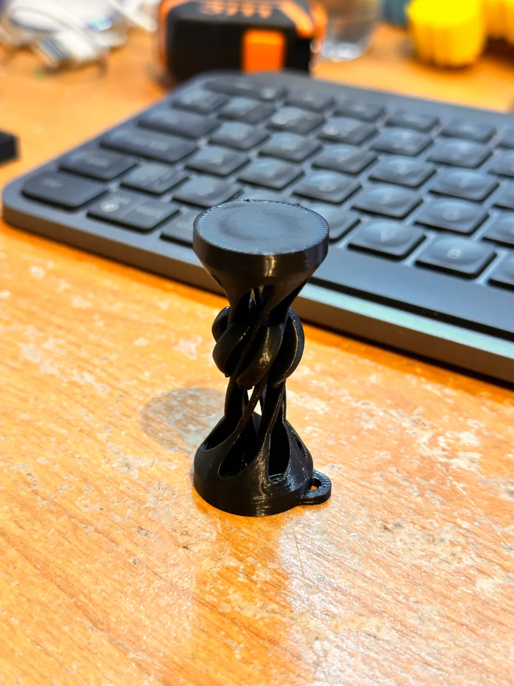 Print in Place Vortex Tube Keychain by Eternity Labs - MakerWorld