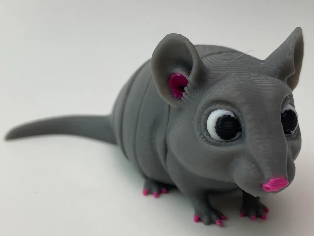 Articulated Mouse Cute Desk Buddy – Fidget Toy - Free 3D Print Model ...