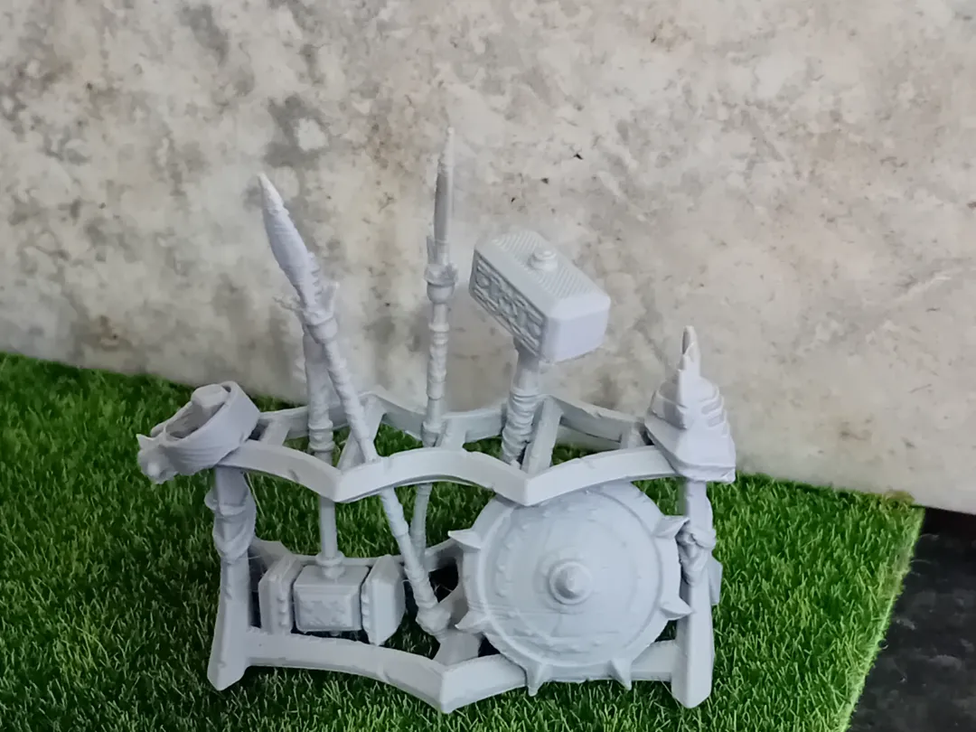 weapon rack for dnd - weapons stand wargaming - Free 3D Print Model ...