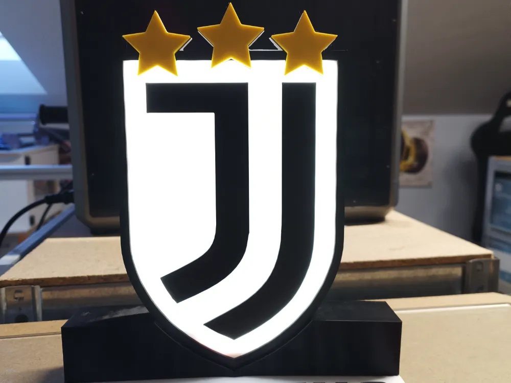 Juventus lamp - Free 3D Print Model - MakerWorld