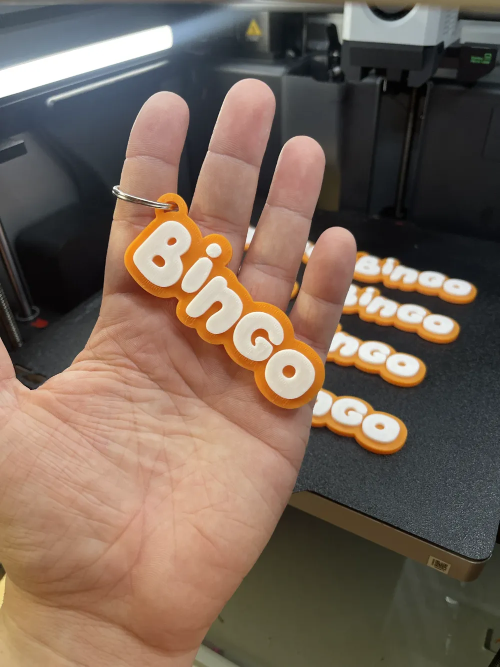 Bingo pup Keychain! by 3DPropsPlay - MakerWorld