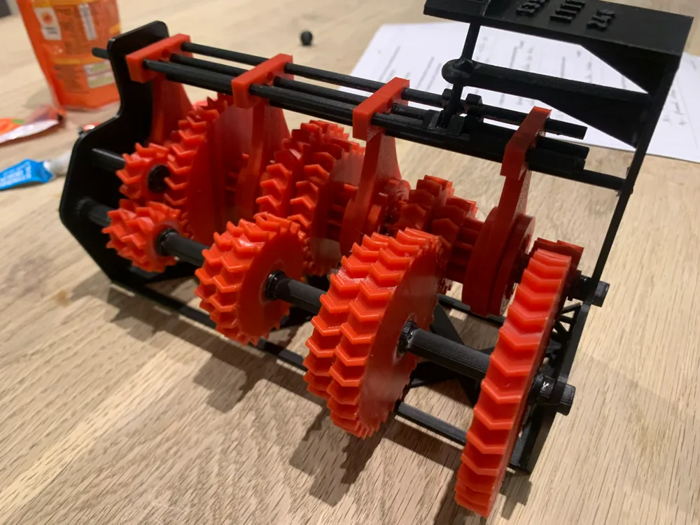6 speed manual gear box working model - Free 3D Print Model - MakerWorld