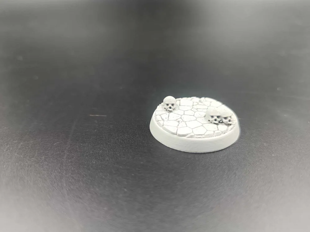 DnD Miniature Model Bases 32 mm RPG - Skull Base by drakeforge3d ...