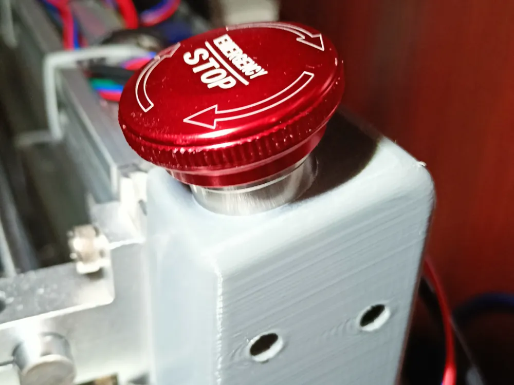 Emergency stop mount to 2040 profile cnc router 3d by Hebol - MakerWorld